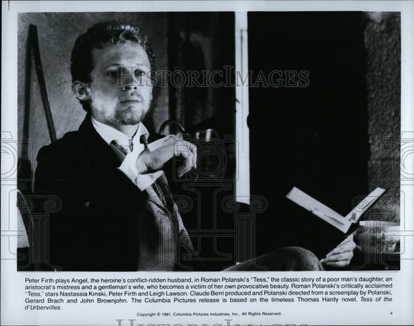 1981 Press Photo Peter Firth Actor in "Tess" - Historic Images