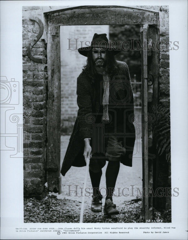 1981 Press Photo Actor John Cleese In "Yellowbeard' - Historic Images