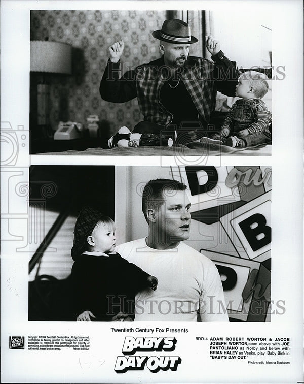 1994 Press Photo "Baby's Day Out" AR Worton, JJ Worton,J Pantoliano, B ...