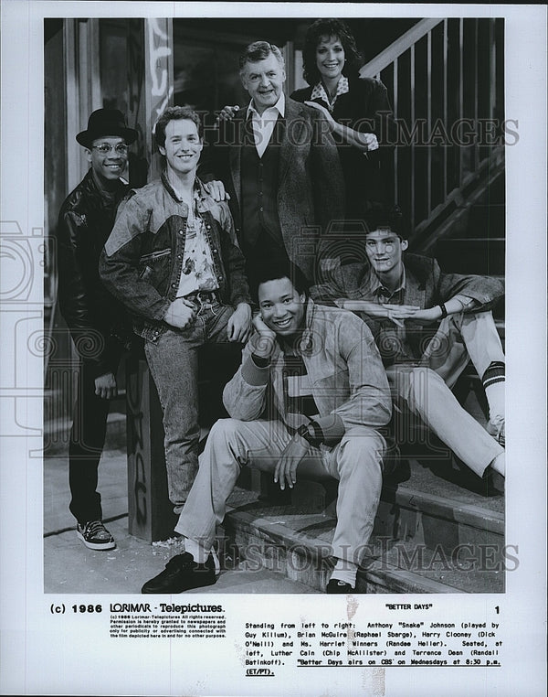 1988 Press Photo Actor Guy Killum & Dick O'Neil In "Better Days ...