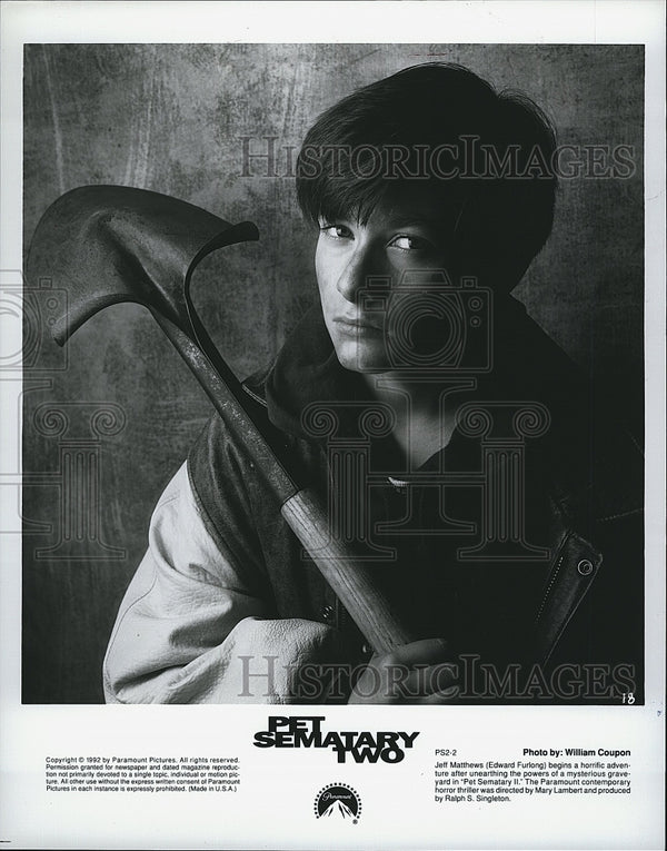 1996 Press Photo Edward Furlong as Jeff Matthews in "Pet Sematary II ...