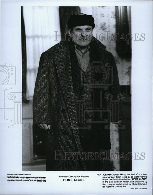 1990 Press Photo Joe Pesci American Actor Home Alone Comedy Movie Film ...