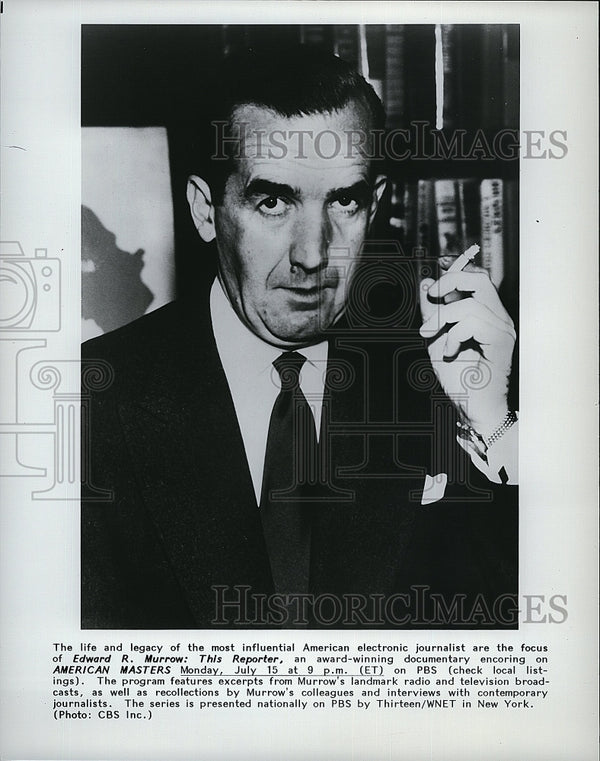 Press Photo American Masters TV Special Edward R. Murrow This Reporter ...