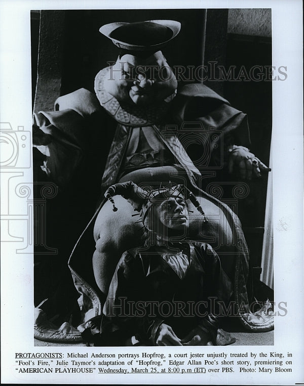 1992 Press Photo Actor Michael Anderson in "Fool's Fire" - Historic Images