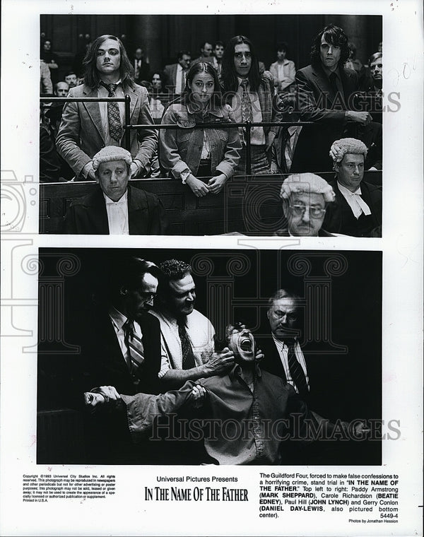 1994 Press Photo Daniel Day-Lewis, Mark Sheppard in In The Name Of The ...