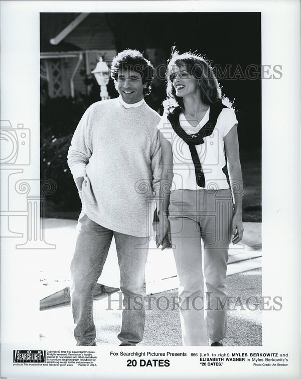 1988 Press Photo "20 Dates" Myles Berkowitz & Elisabeth Wagner ...