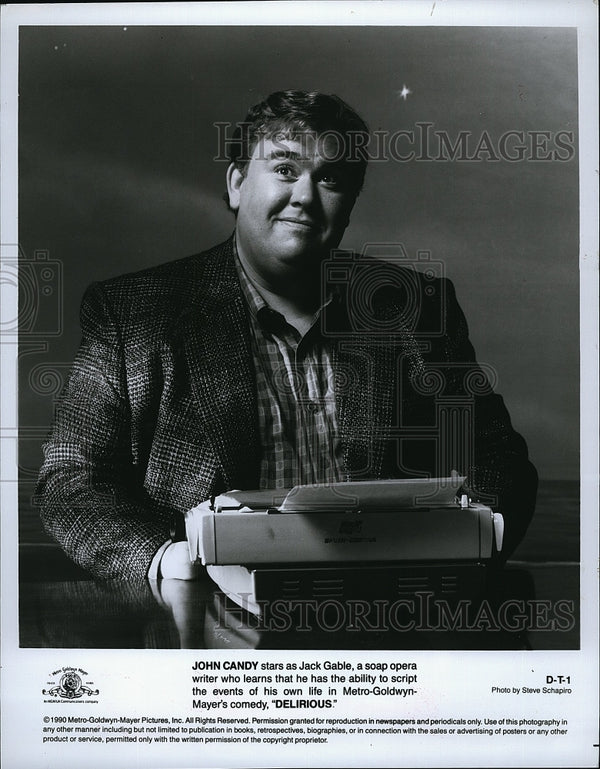 1990 Press Photo John Candy American Actor Delirious Comedy Movie Film ...