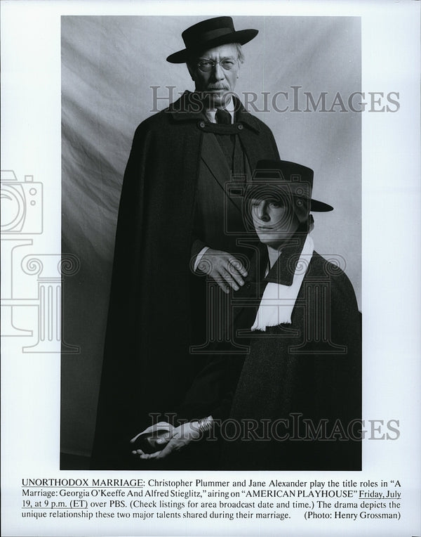 Press Photo Christopher Plummer Actor Jane Alexander Actress Georgia O ...