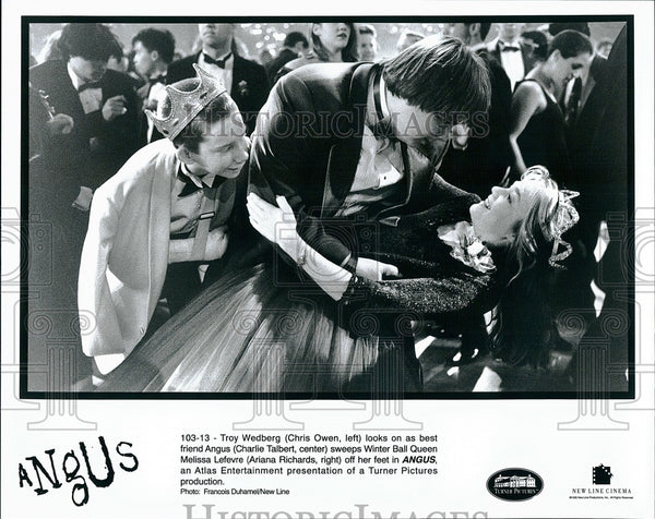 1995 Press Photo Chris Owen, Charlie Talbert,& Ariana Richards in ...