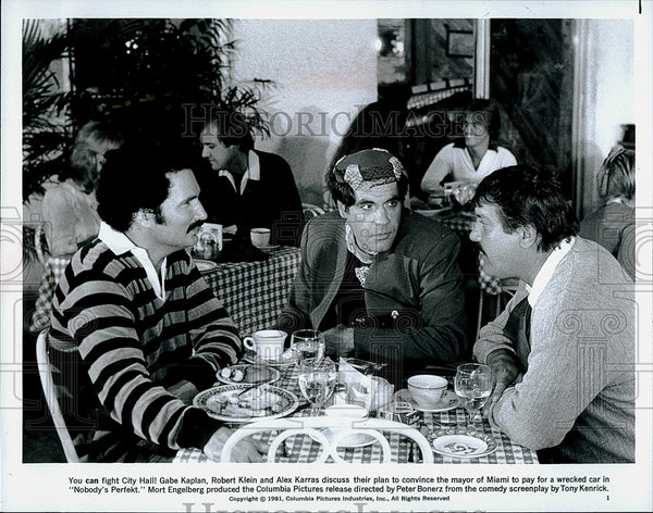 1981 Press Photo Gabe Kaplan, Robert Klein, Alex Karras "Nobody's ...