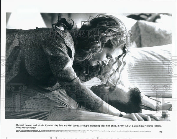1993 Press Photo Nicole Kidman and Michael Keaton in My Life - Historic ...
