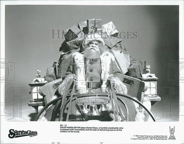 1985 Press Photo " Santa Clause the Movie " starring David Huddleston ...