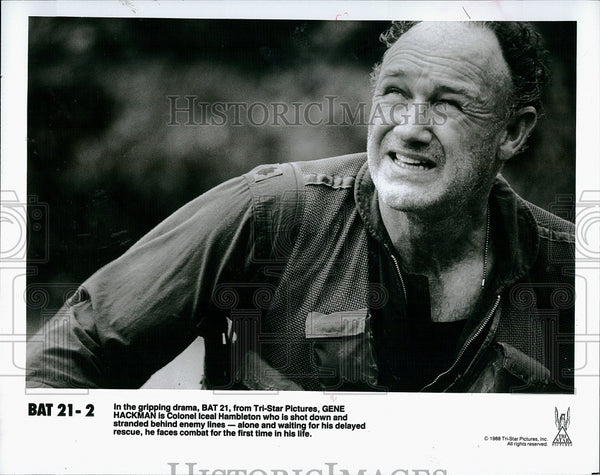 1988 Press Photo Bat 21 Actor Gene Hackman - Historic Images