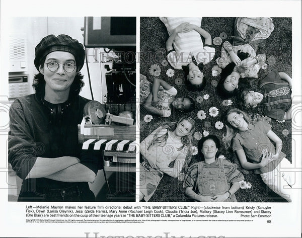 1995 Press Photo "The Baby Sitters Club" Bre Blair,S Fisk,Z Harris,RL ...