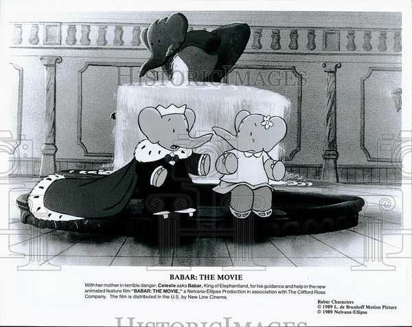 1989 Press Photo Animated film "Babar: The Movie" by New Line Cinema ...