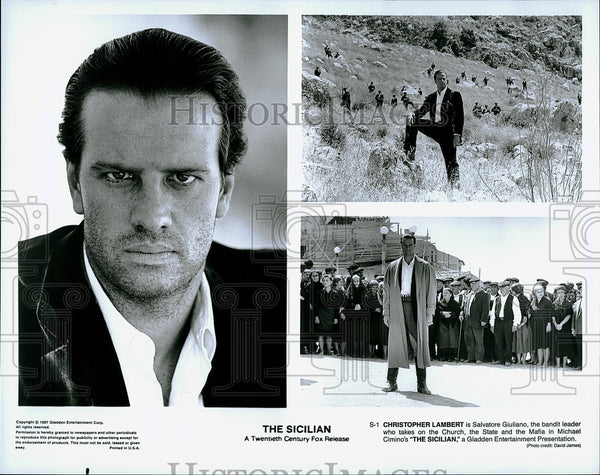 1987 Press Photo Christopher Lambert American Actor Sicilian Action ...