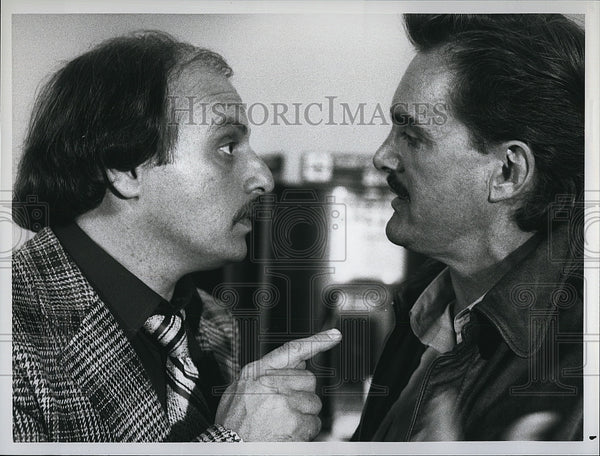 1988 Press Photo Actors Dennis Franz & Rod McCary in "Beverly Hills ...
