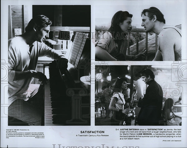 1988 Press Photo Justine Bateman Actress Liam Neeson Actor Satisfaction ...