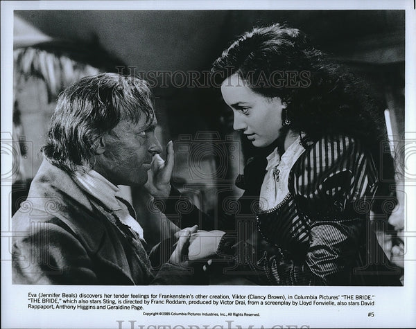 1985 Press Photo Jennifer Beals, Clancy Brown, "The Bride" - Historic ...