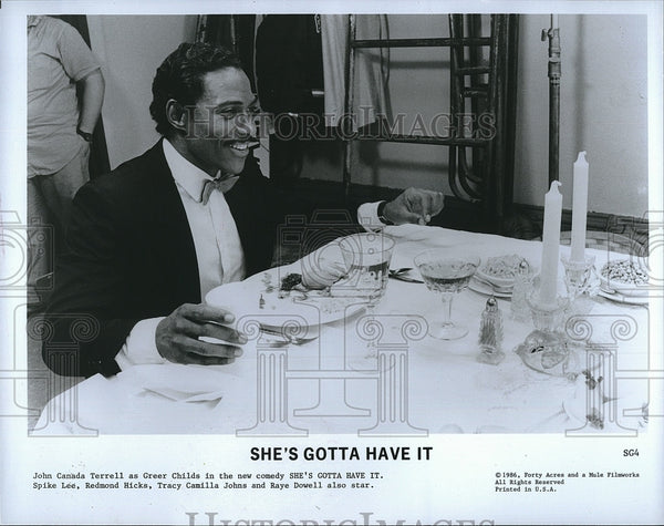 1986 Press Photo John Canada Terrell "She's Gotta Have It" - Historic ...