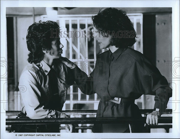 1987 Press Photo Mariah State John Getz Actor - Historic Images