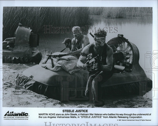 1987 Press Photo Actor Martin Kove As John Steele In "Steele Justice ...