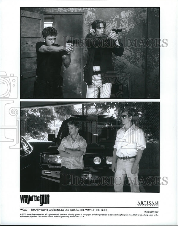 2000 Press Photo Ryan Phillippe, Benicio del Toro "The Way of the Gun ...