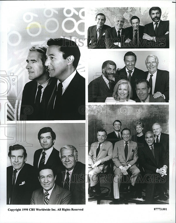 1997 Press Photo CBS News 30th Anniversary of Correspondents in "60 ...