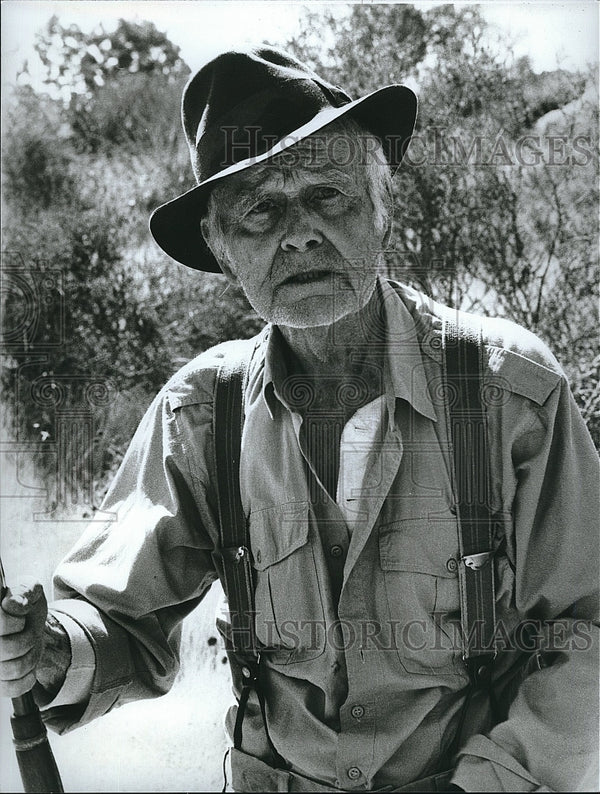 1987 Press Photo Actor Lew Ayres In "Simon & Simon" - Historic Images