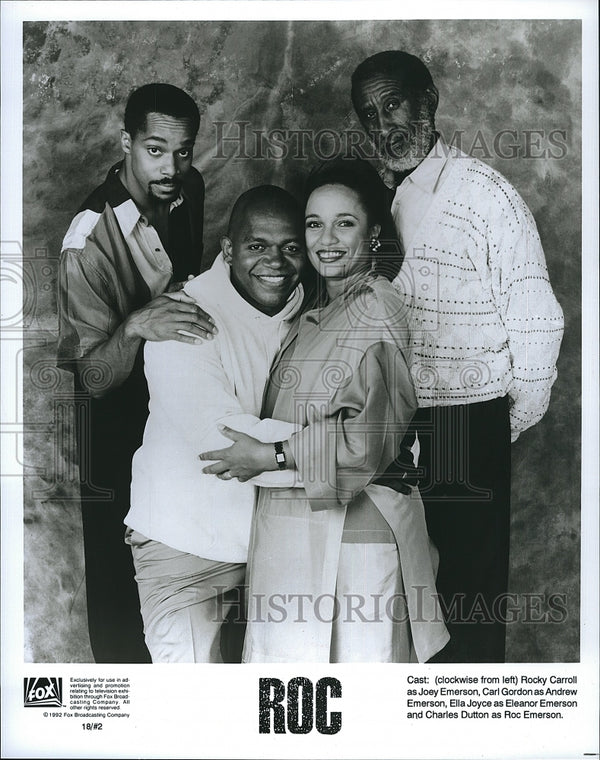 1992 Press Photo Rocky Carroll Carl Gordon Ella Joyce Charles Dutton ...