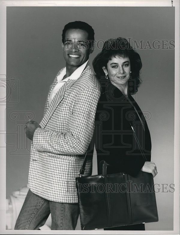 1988 Press Photo Actor, Director Mario Van Peebles, Terry Donahoe In ...