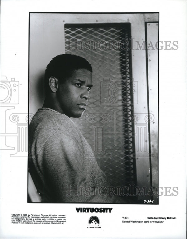 1995 Press Photo "Virtuosity" starring Denzel Wasshington - Historic Images