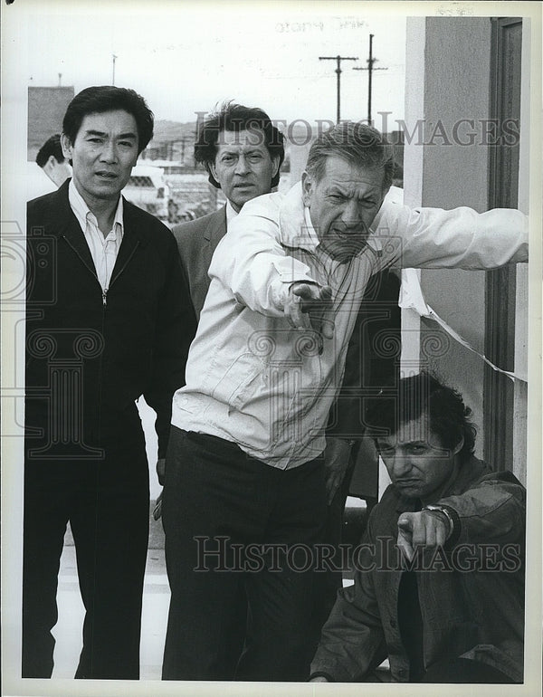 1981 Press Photo "Quincy" Jack Klugman ,Robert Ito,Joe Roman,Peter ...