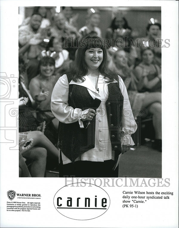 1995 Press Photo Carnie Wilson Hosts "Carnie" - Historic Images
