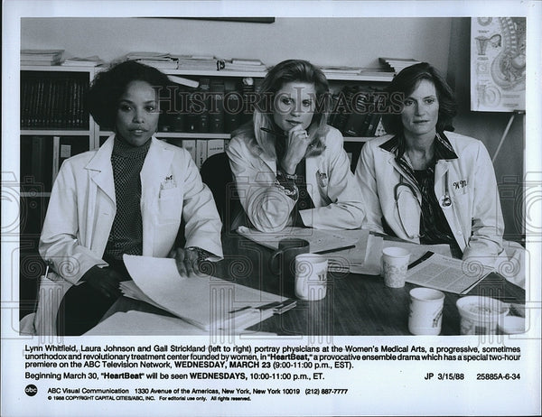 1988 Press Photo "Heartbeat" Lynn Whitfield, Laura Johnson,Gail ...