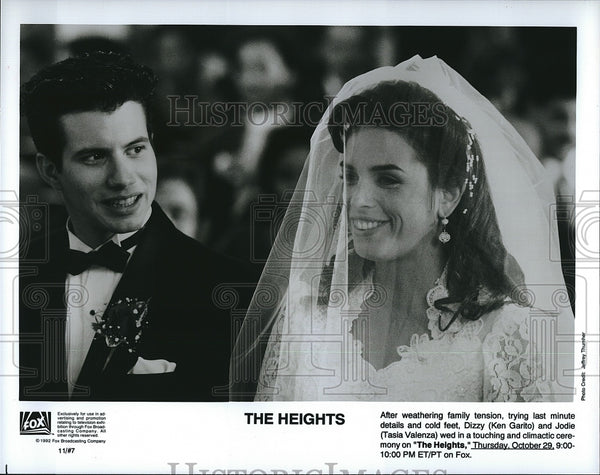 1992 Press Photo Ken Garito, and Tasia Valenza in "The Heights ...