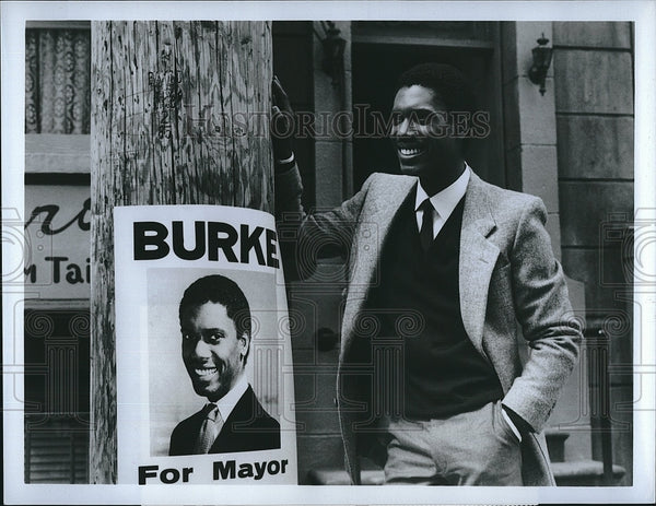 1985 Press Photo Actor Kevin Hooks in ABC-TV "He's the Mayor ...