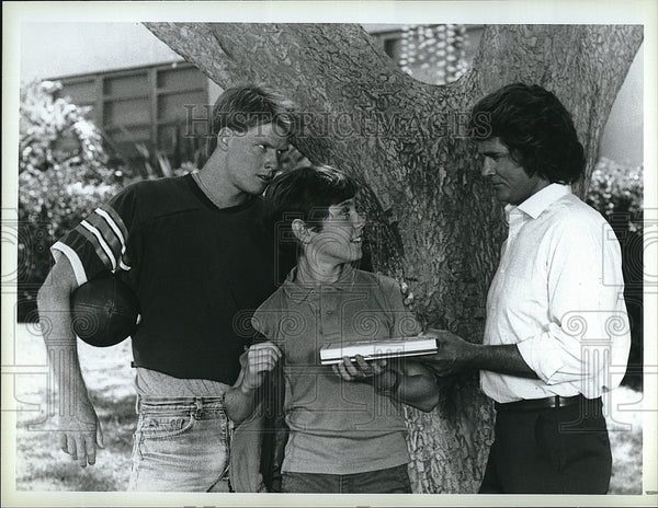 1987 Press Photo Michael Landon Actor Jeffrey Davis Highway to Heaven ...