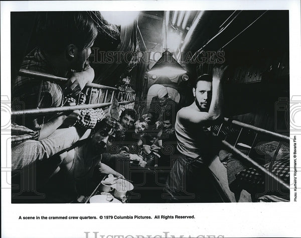1979 Press Photo Scene from Crammed Crew Quarters - Historic Images