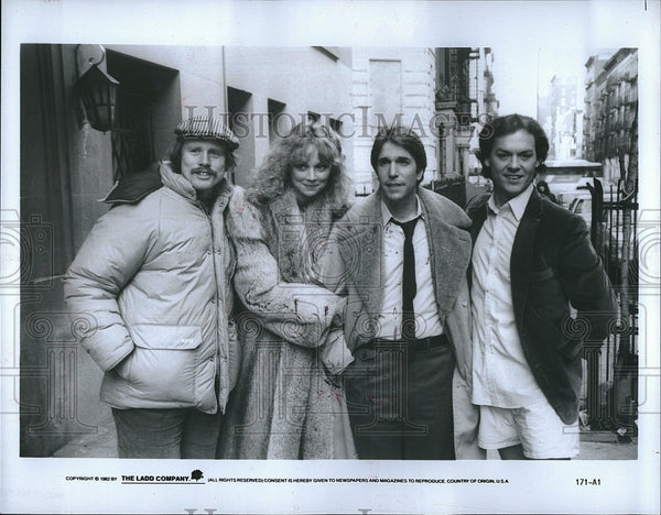 1982 Press Photo Night Shift Ron Howard Shelly long Henry and Michael ...
