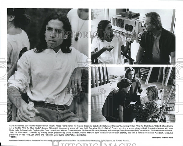 1995 Press Photo "The Tie That Binds" Screenwriter, Wesley Strick ...