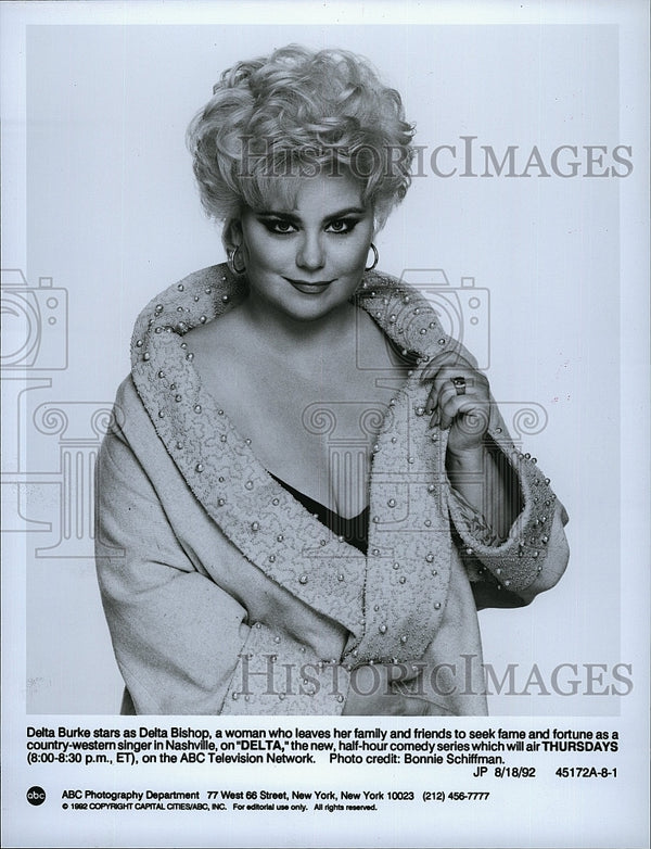 1992 Press Photo Actress Delta Burke In Delta Comedy Series - Historic ...