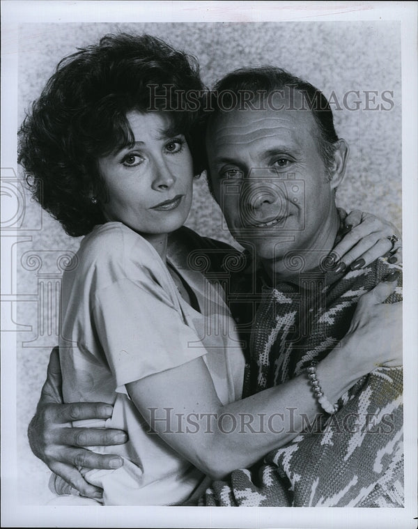 1987 Press Photo Anita Morris, Hector Elizondo "Down & Out in Beverly ...