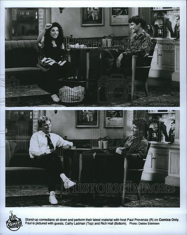 Press Photo Paul Provenza Cathy Ladman Rich Hall Comedian Comics Only ...
