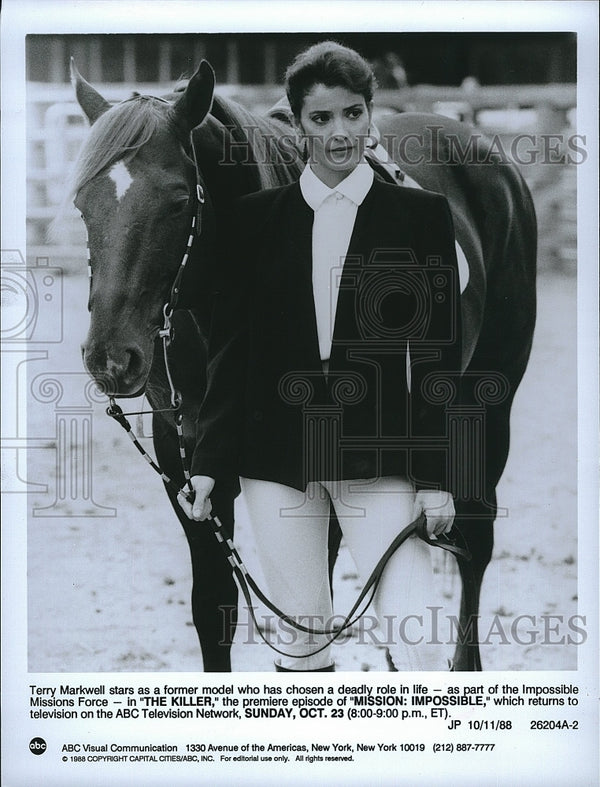 1988 Press Photo "The Killer" starring Terry Markwell - Historic Images