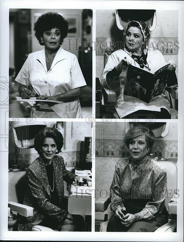 1989 Press Photo "Murder She Wrote" Ruth Roman,K Grayson,Julie Adams,G ...