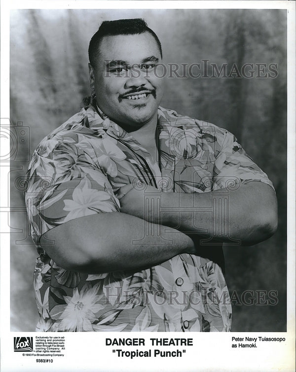 1993 Press Photo Actor Peter Navy Tuiasosopo, Danger Theatre - Historic ...