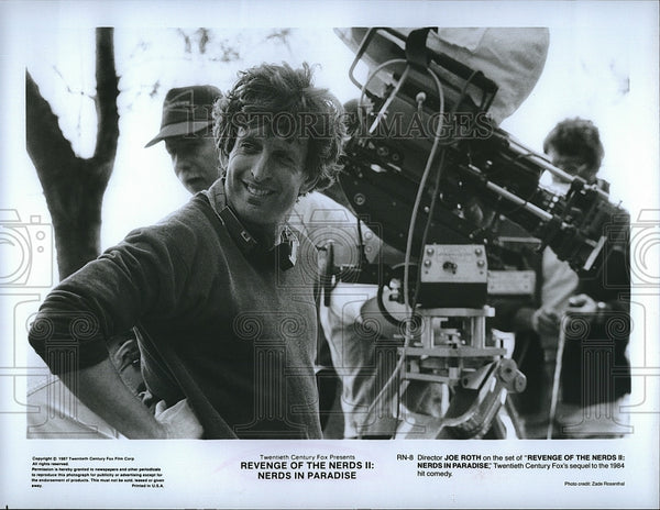 1987 Press Photo Director Joe Roth On Set Filming Revenge Of The Nerds ...