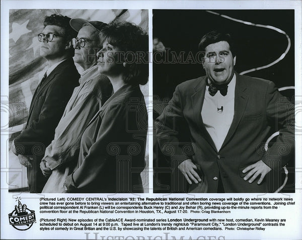 1992 Press Photo "Comedy Central" Buck Henry,Joy Behar,Al Franken ...