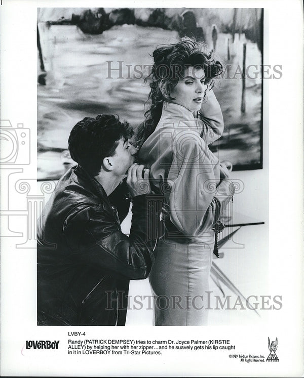 1989 Press Photo Patrick Dempsey & Kristi Alley Star In "Loverboy ...